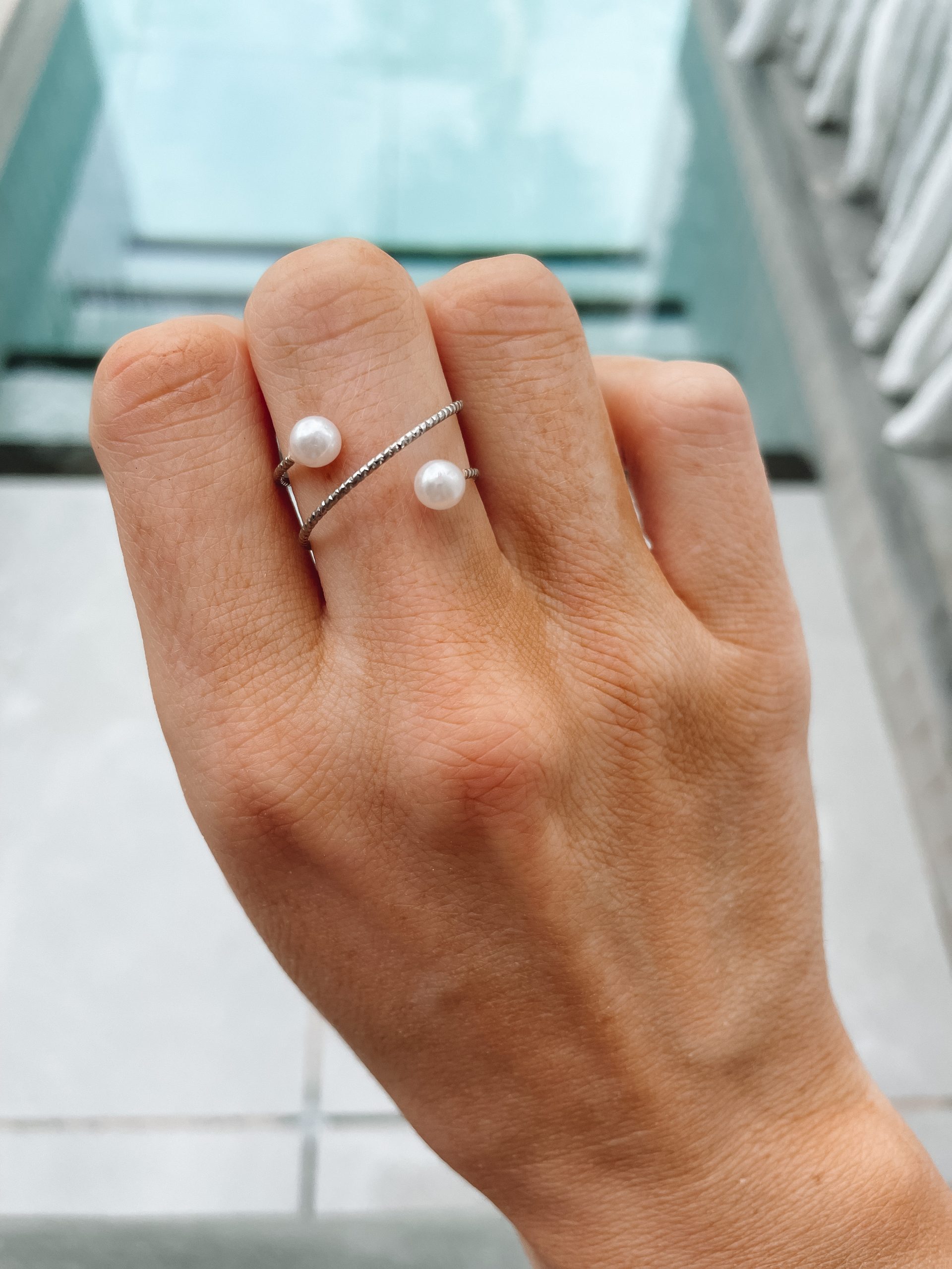 AVA Pearl Twist Ring - AVA Online